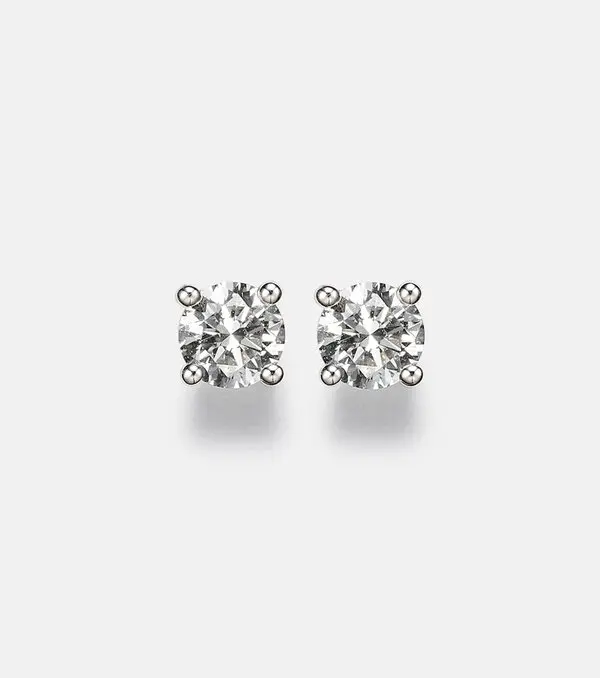 ANITA KO 18kt White Gold Diamond Stud Earrings - Silver