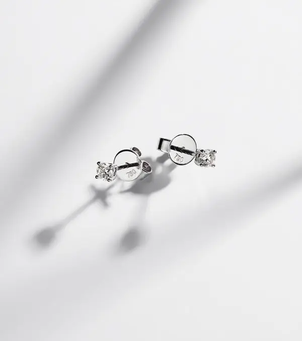 ANITA KO 18kt White Gold Diamond Stud Earrings
