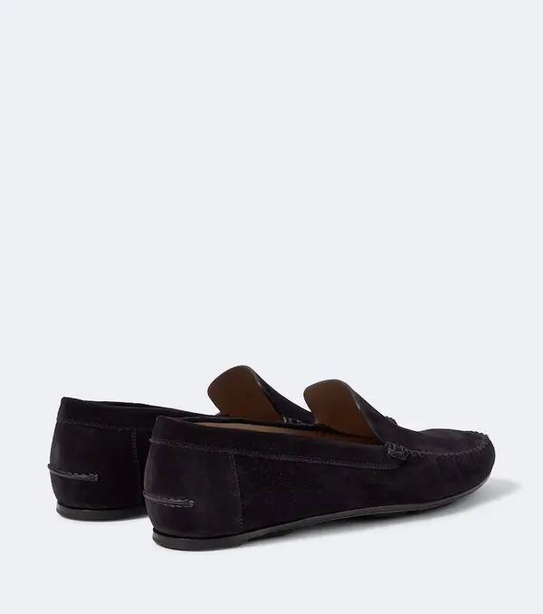 Manolo Blahnik Suede Loafers - Blue