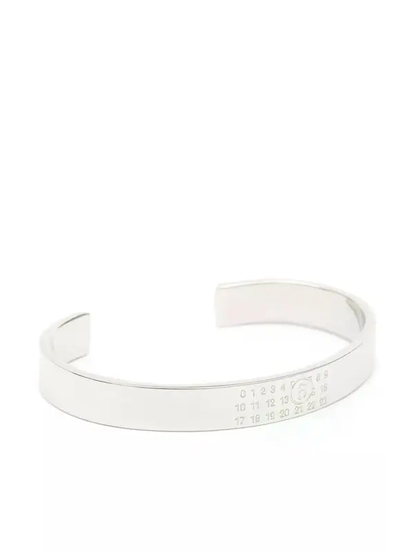 MAISON MARGIELA Engraved Numeric Cuff Bracelet
