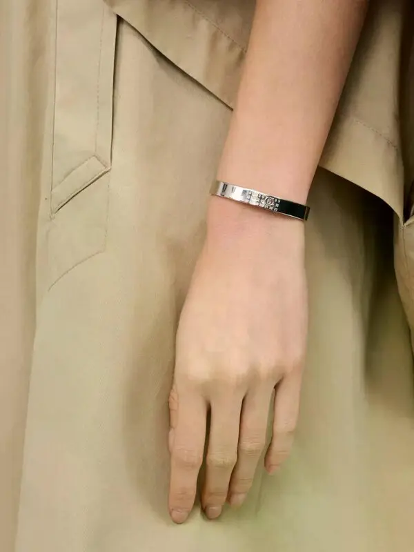 MAISON MARGIELA Engraved Numeric Cuff Bracelet