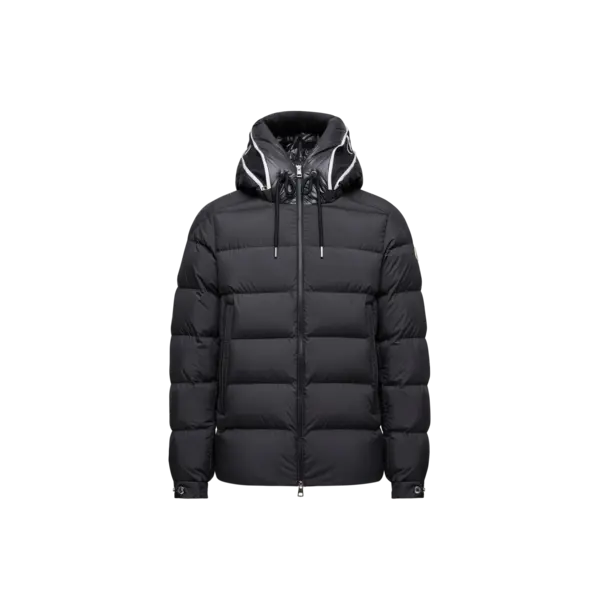 Moncler Cardere Hooded Short Down Jacket - Black