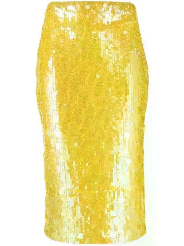 P.a.r.o.s.h Sequin Embellished Midi Skirt