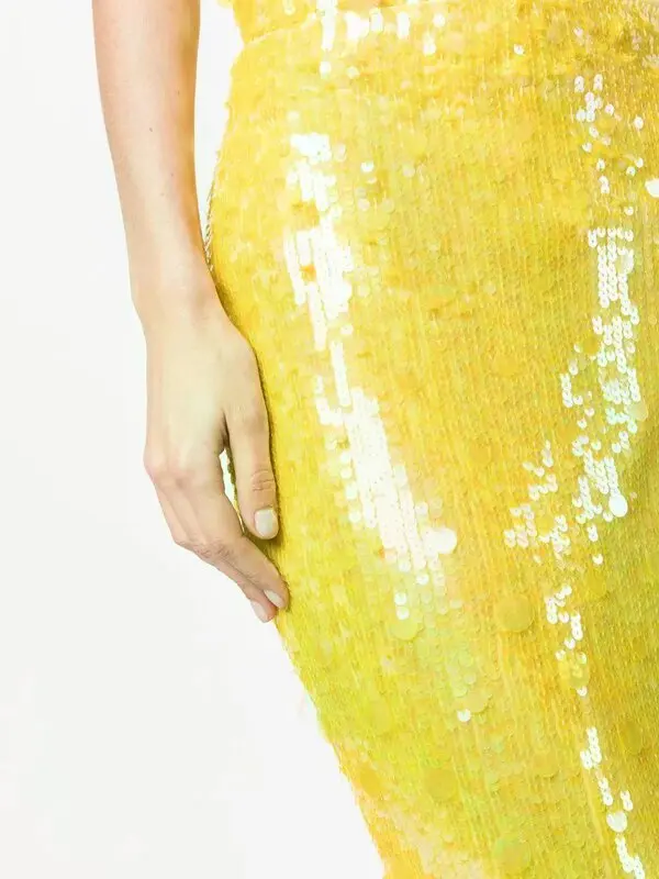 P.a.r.o.s.h Sequin Embellished Midi Skirt