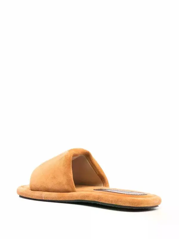 Nanushka Logo-embossed Suede Sandals