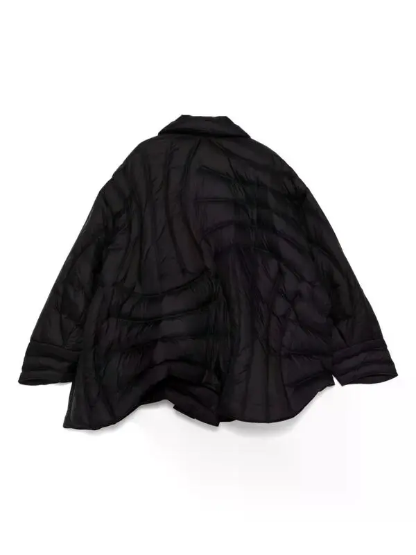JNBY Irregular Tangent Mid-length Puffer Jacket - Black