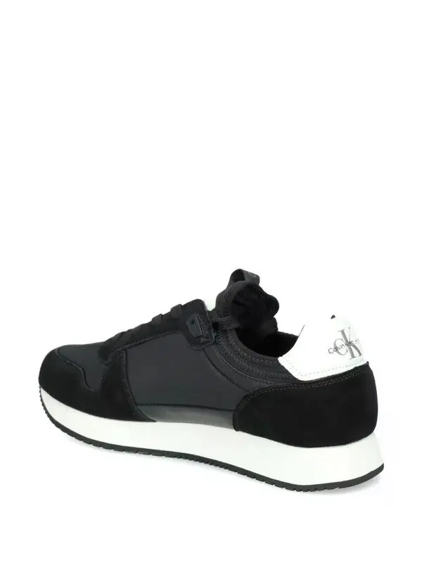 Calvin Klein Panelled Logo Sneakers - Black