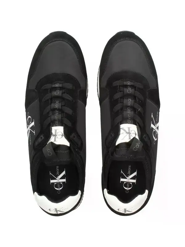 Calvin Klein Panelled Logo Sneakers - Black
