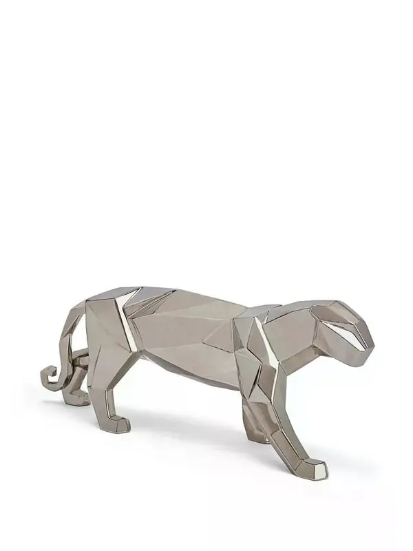 LLADRO Panther Sculpture - Silver