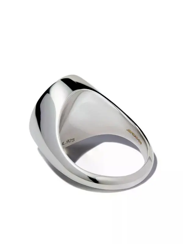 HATTON LABS Oval Topaz Signet Ring