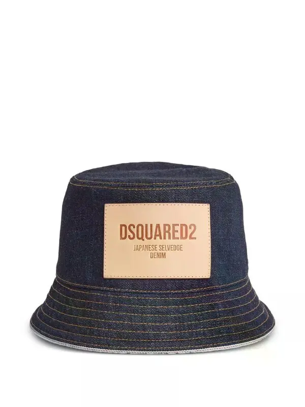 Dsquared2 Denim Bucket Hat - Blue