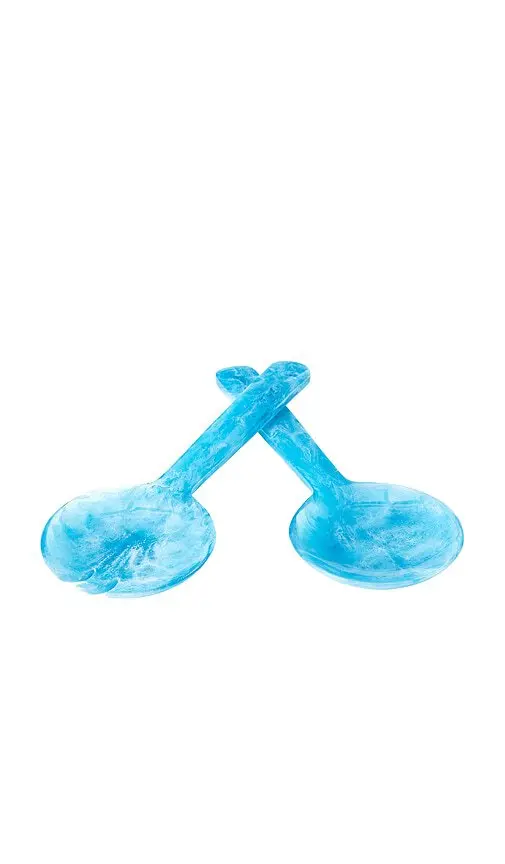 Jonathan Adler Mustique Salad Seving Set - Blue