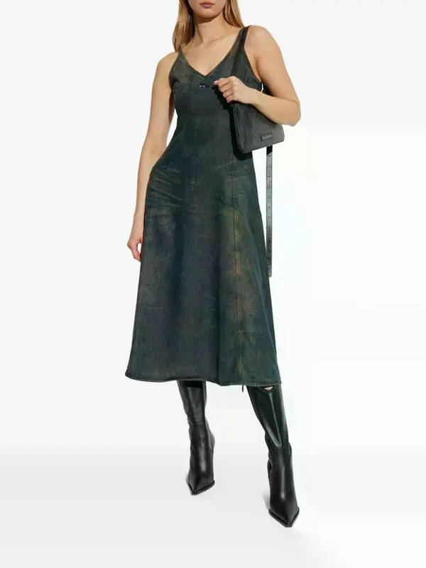 DIESEL® V-neck Midi Dress