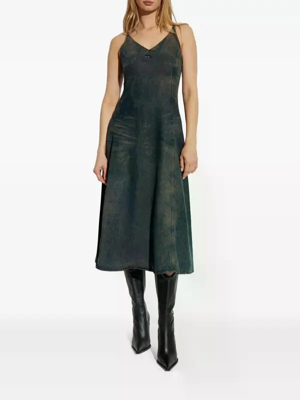 DIESEL® V-neck Midi Dress