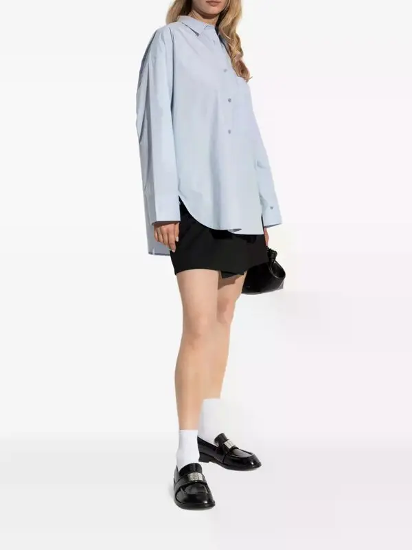 BY MALENE BIRGER Asymmetric Buttoned Mini Skirt