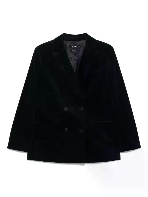 A.p.c. Lucy Double-breasted Blazer - Blue