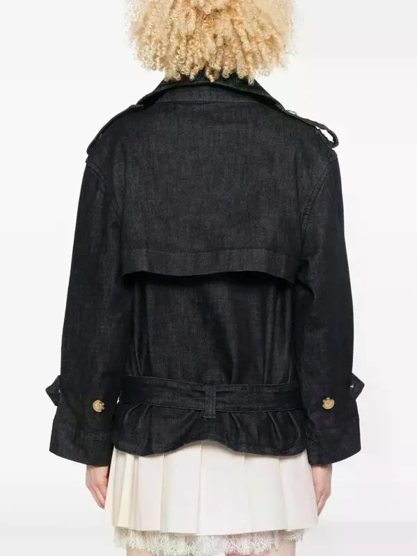 SELF-PORTRAIT Double-breasted Denim Jacket