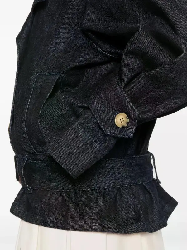 SELF-PORTRAIT Double-breasted Denim Jacket