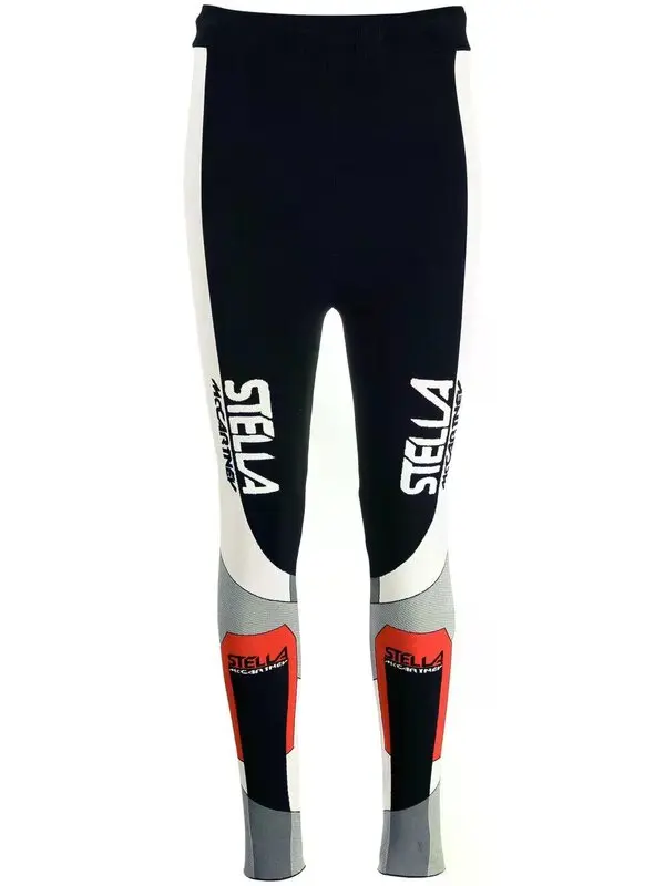 Stella McCartney Sporty Logo-print Leggings - Black
