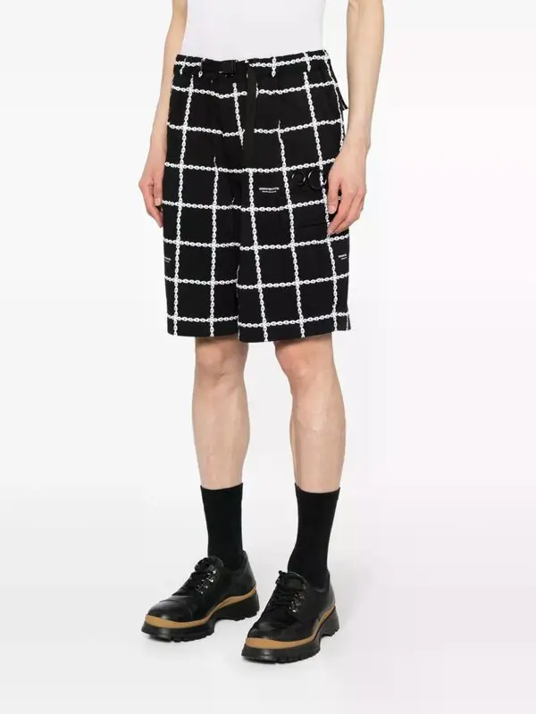 Undercover Logo-print Belted Shorts