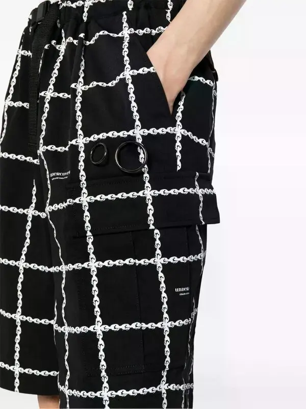Undercover Logo-print Belted Shorts