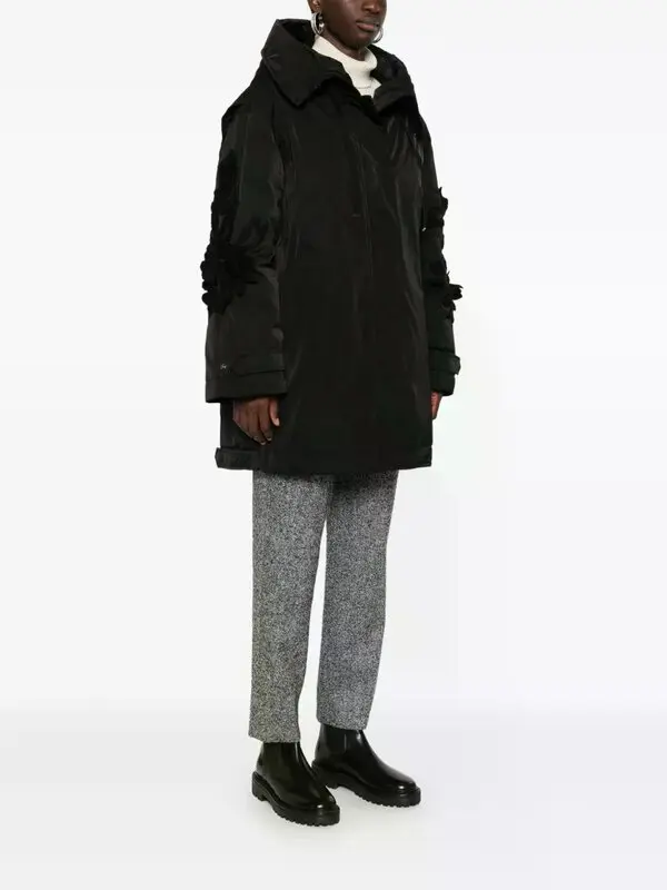 Ermanno Scervino Floral Appliqué Puffer Jacket