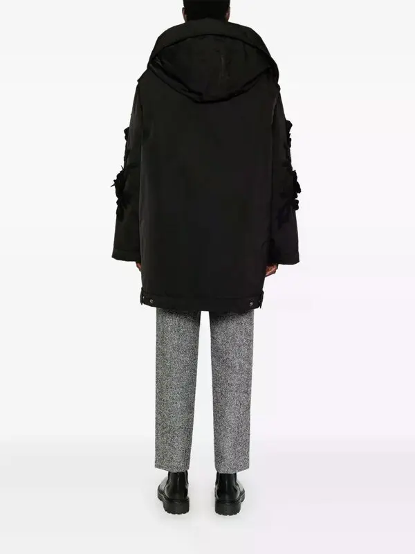 Ermanno Scervino Floral Appliqué Puffer Jacket