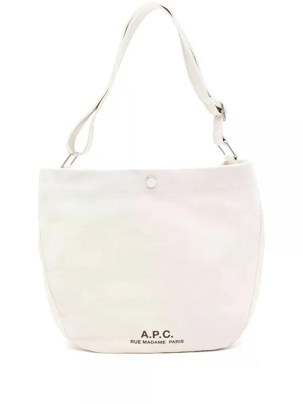A.p.c. Canvas Shoulder Bag - Neutrals