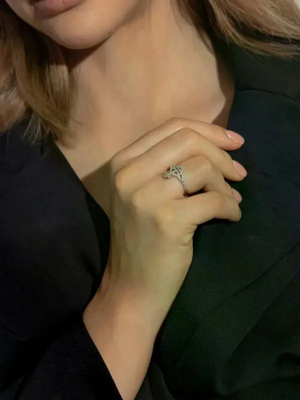 VIVIENNE WESTWOOD Calliope Ring With Crystal Embellishments
