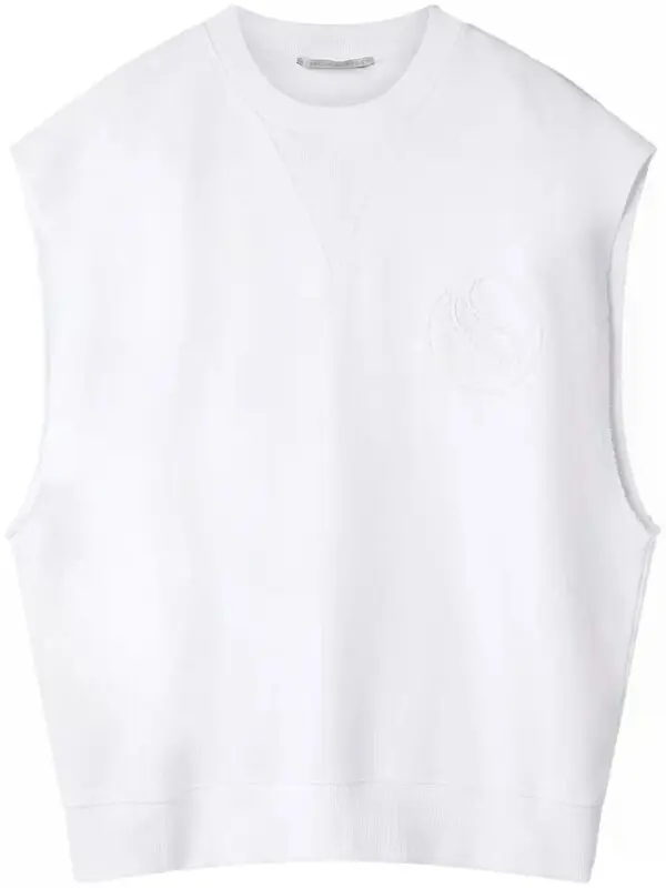 Stella McCartney S-wave Cotton Tank Top - White