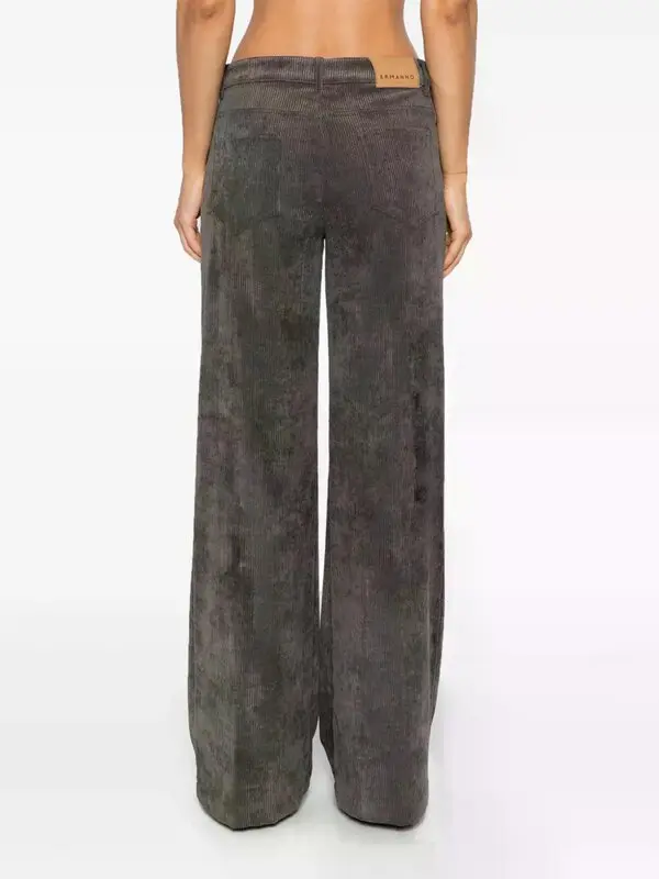 ERMANNO FIRENZE Logo Patch Palazzo Pants