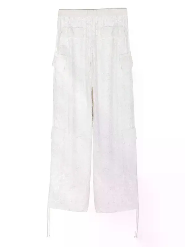P.a.r.o.s.h Sequinned Drawstring Cargo Trousers