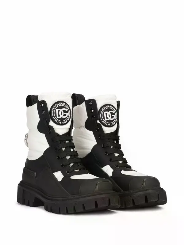 Dolce & Gabbana Chunky Sole Ankle Boots - White