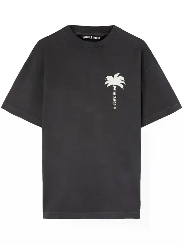Palm Angels Palm Tree-print Cotton T-shirt