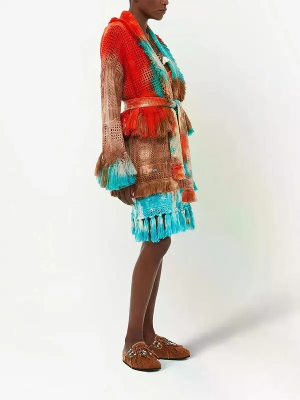Alanui Tie-dye Virgin Wool Cardigan