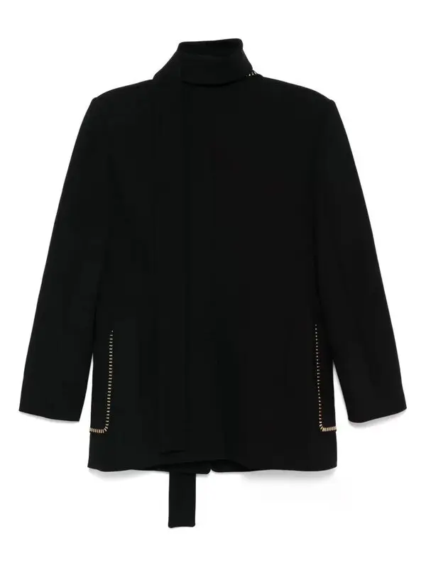 Elie Saab Stud-embellished Blazer - Black