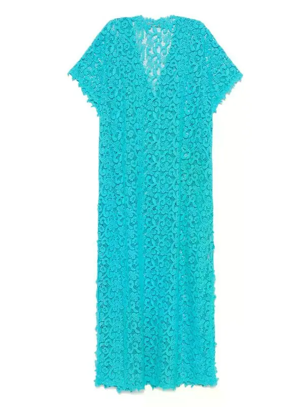 Ermanno Scervino Lace-embellished Jacket - Blue