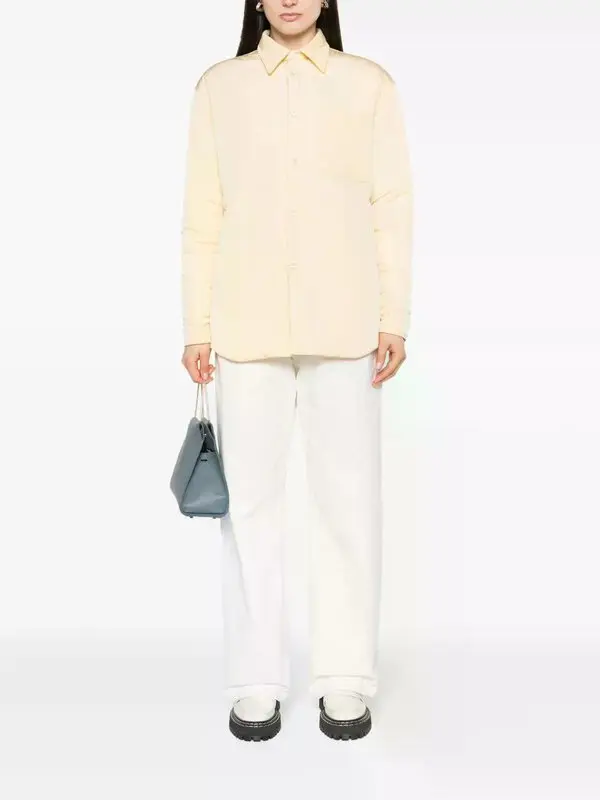 Fabiana Filippi Crinkled Button-up Jacket - Yellow