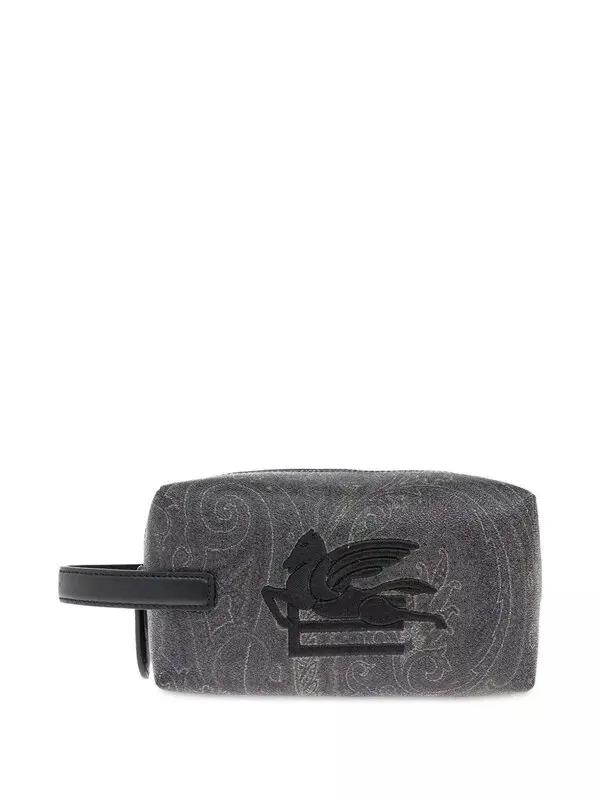 Etro Paisley-pattern Wash Bag - Grey