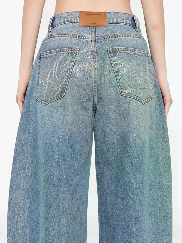 Alexander Wang Rhinestone Embellishment Jeans