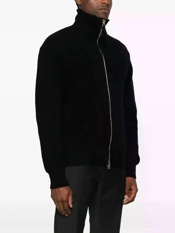 TOM FORD Zip-up Ribbed Cardigan