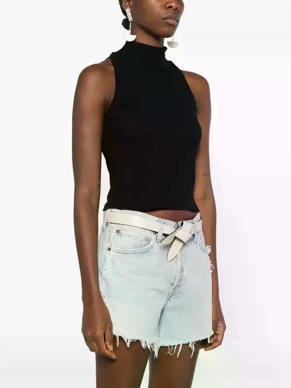IRO PARIS Ribbed High Neck Tank Top