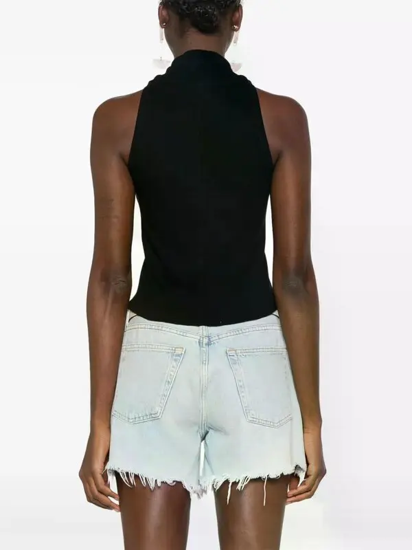 IRO PARIS Ribbed High Neck Tank Top