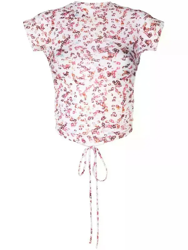 MARANT ETOILE Juvia Open-back T-shirt - Neutrals