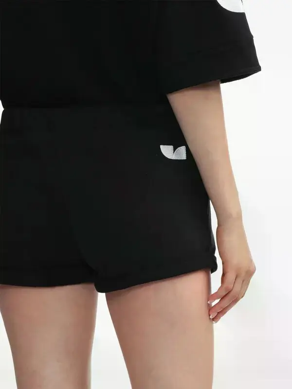 IRO PARIS Organic Cotton Mini Shorts With Embroidered Logo