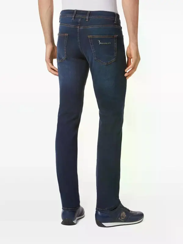 BILLIONAIRE Low-rise Straight-leg Jeans - Blue