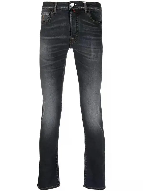 BILLIONAIRE Logo-patch Super Straight Jeans - Grey