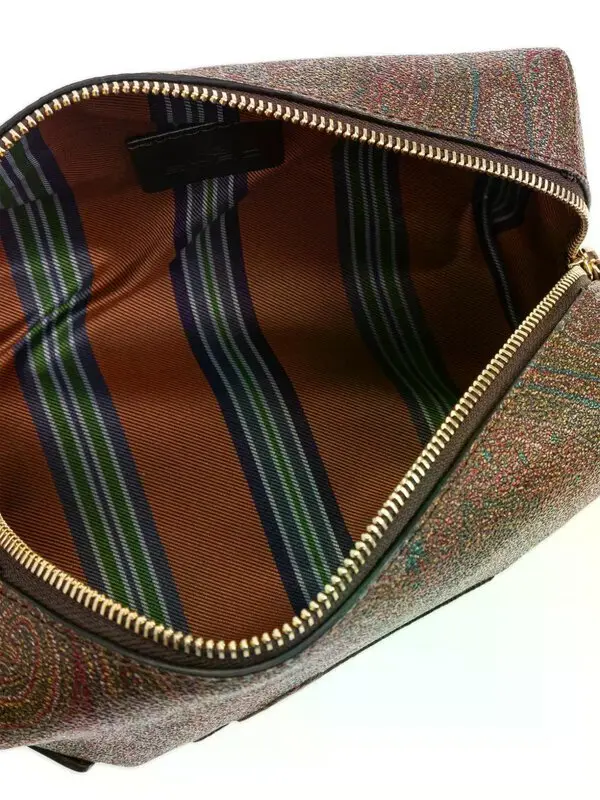 Etro Paisley-patterned Wash Bag - Brown