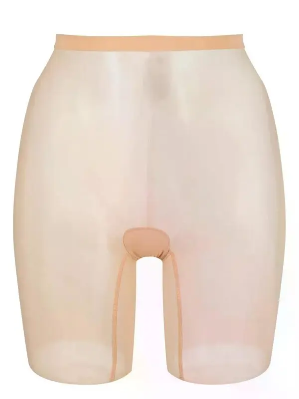 Wolford Tulle-mesh Sheer Shorts - Neutrals