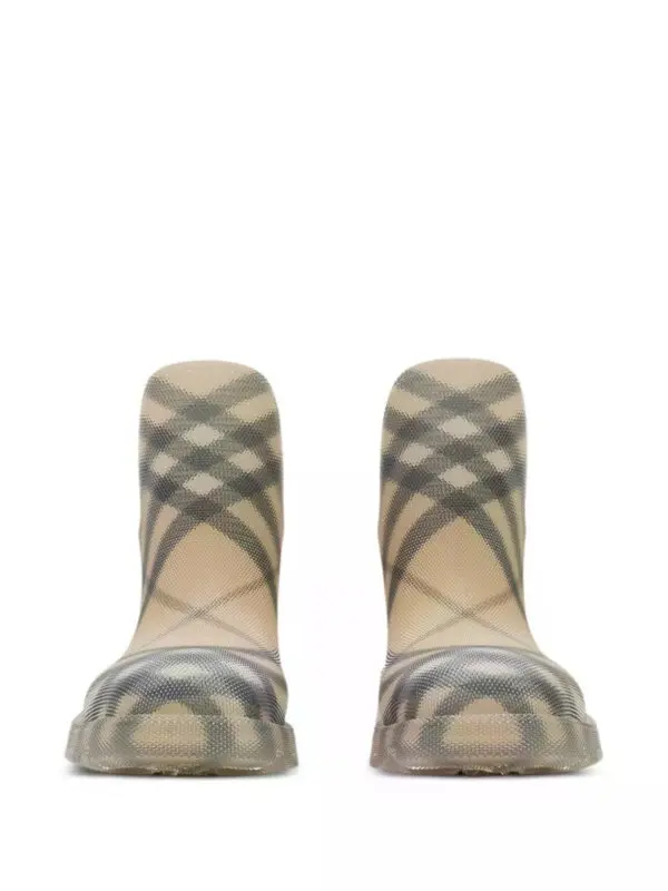 Burberry Checked Ankle Boots